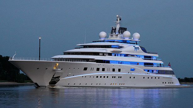 Superyacht Topaz is delivered